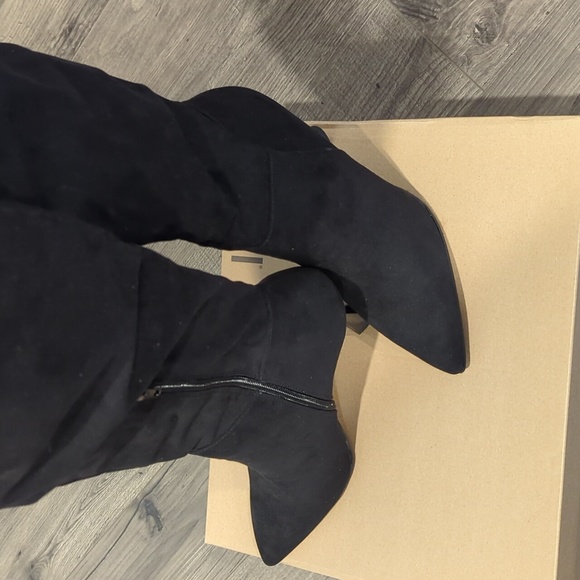Bar III | Shoes | Bar Iii Boots Black Mc Ammif Design Knee High | Poshmark